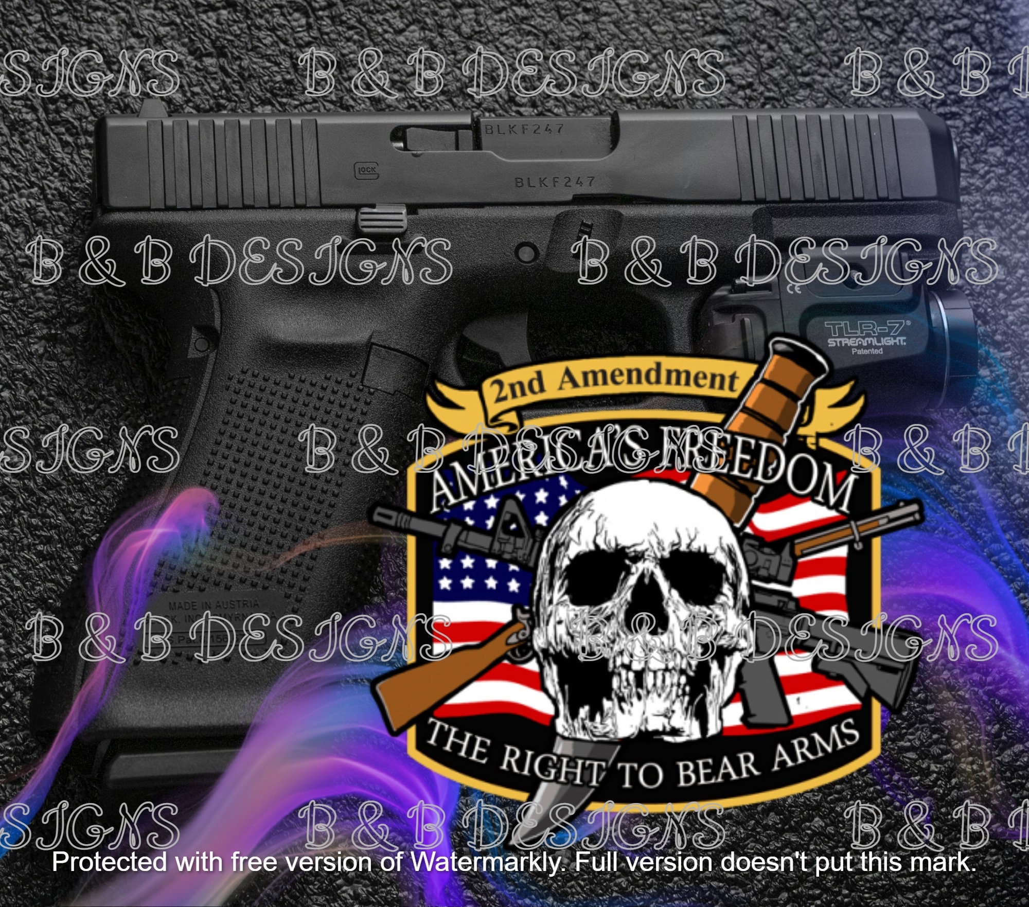 America's Freedom 2nd Amendment 20oz Tumbler Wrap Digital - Etsy