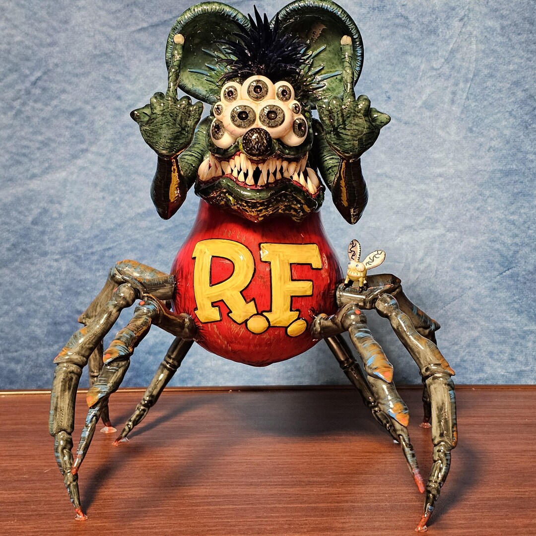Rat Fink Monster "spider Fink" Dark Blue/green Version 9-3/4" Tall ...