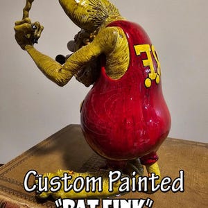 Rat Fink Double Bird Custom Hand Painted Resin OOAK 8 Tall - Etsy