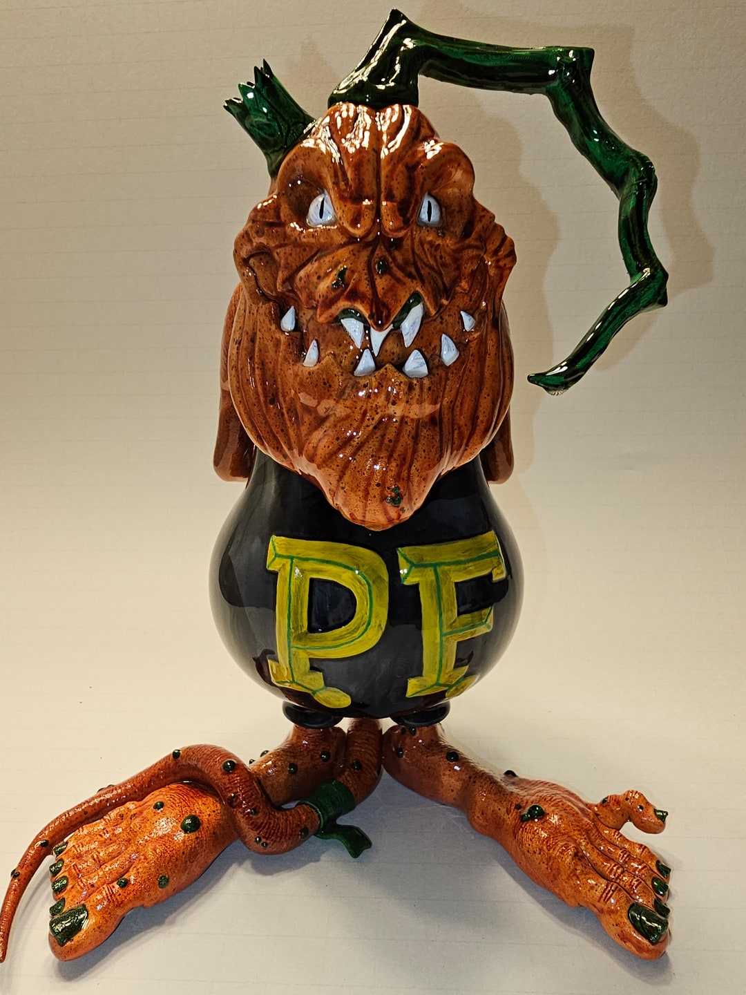 Pumpkin Head Rat Fink Mash Hand Painted OOAK 8-1/4 Tall - Etsy
