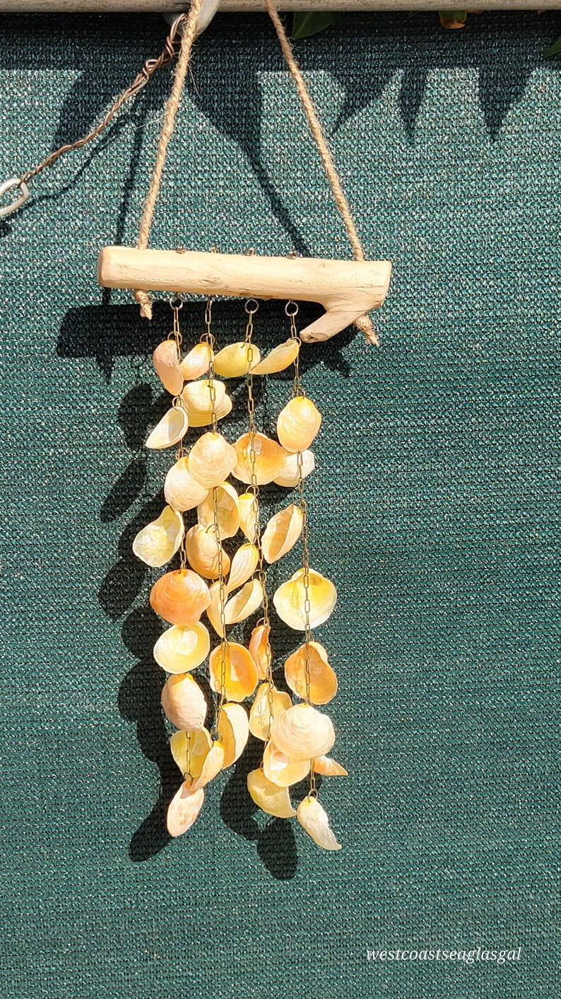 Jingle Shell Wind Chime: Coastal Decor, Gentle Sound - Etsy