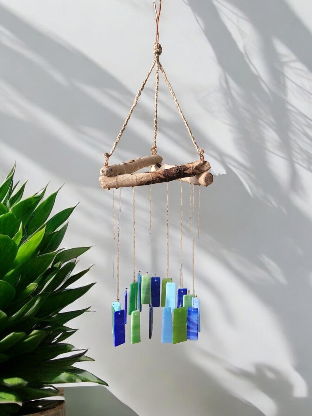 Triangular Kaleidoscope of Ocean Blues and Greens With 21 Pieces of ...