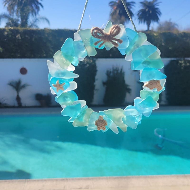 Seaglass Wreath - Etsy