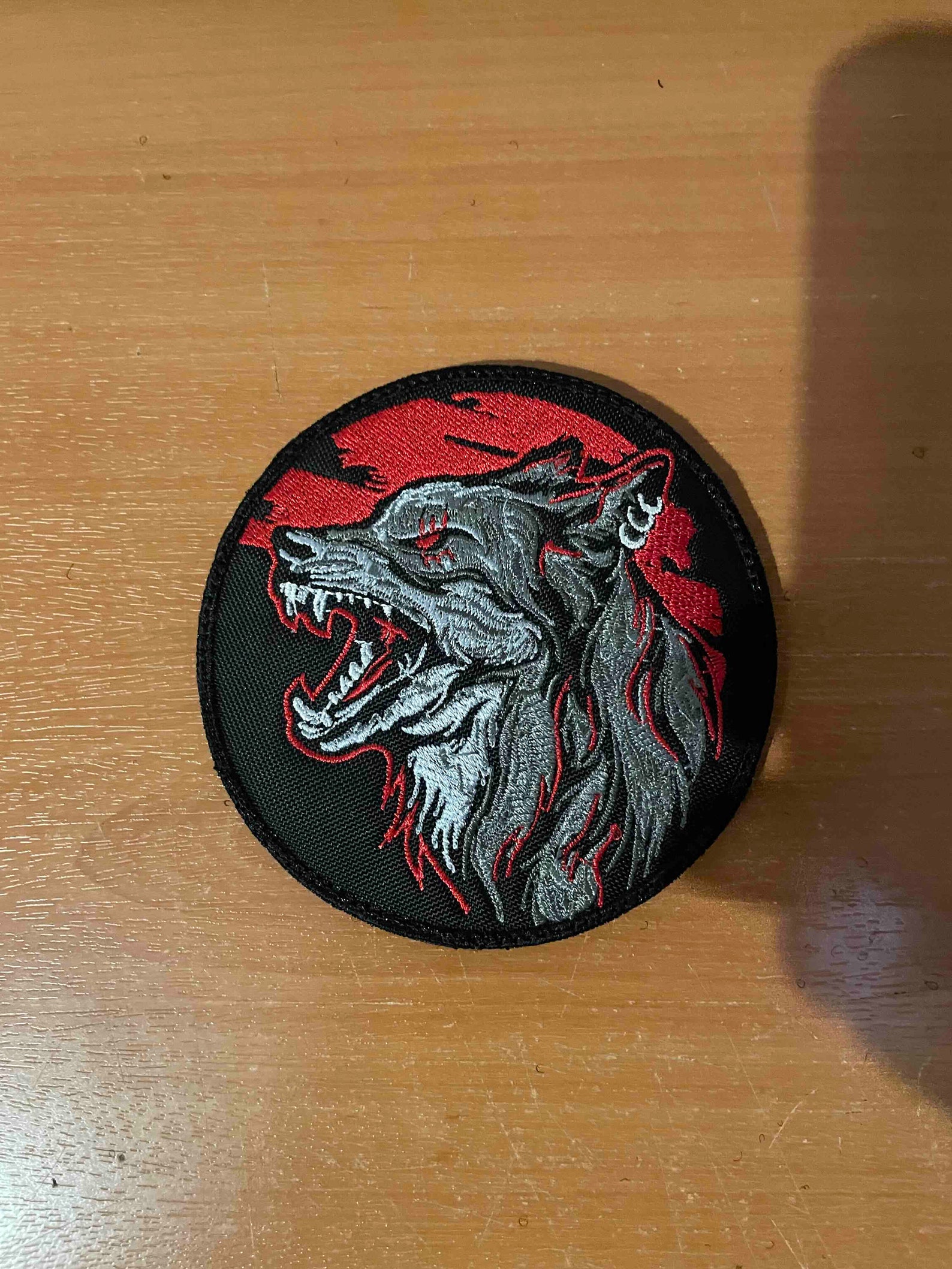 The Red Wolf Patch - Etsy