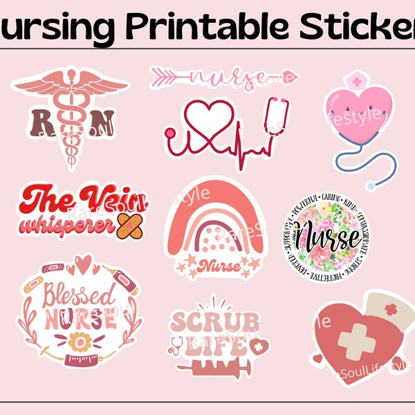 Nursing Stickers - Etsy
