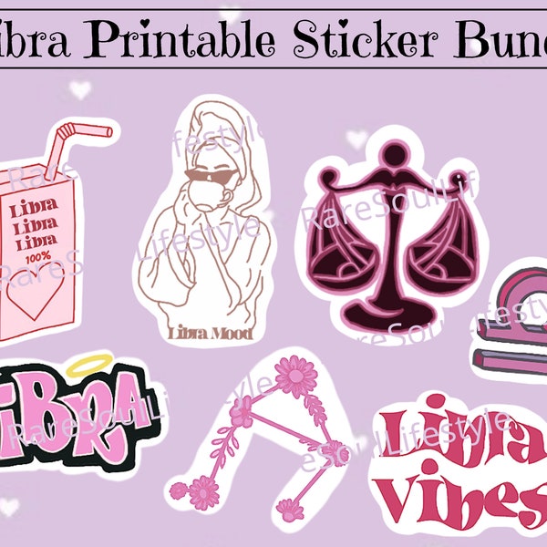 Libra Sticker - Etsy
