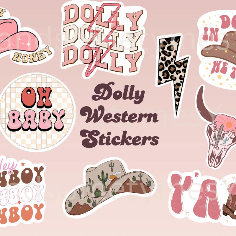 Western Stickers - Etsy