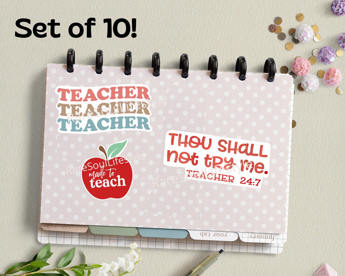 Teacher Printable Stickers Cute Teacher Stickers Future - Etsy