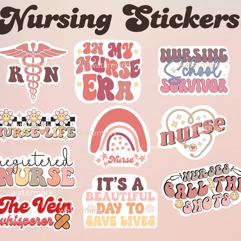 Nursing Stickers - Etsy