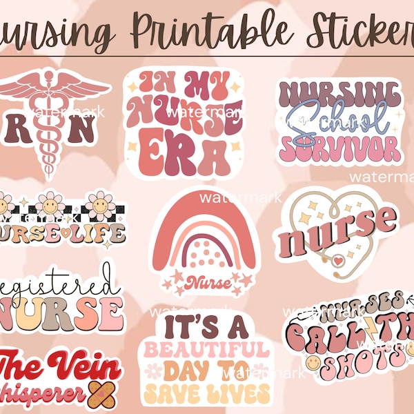 Nursing Stickers - Etsy