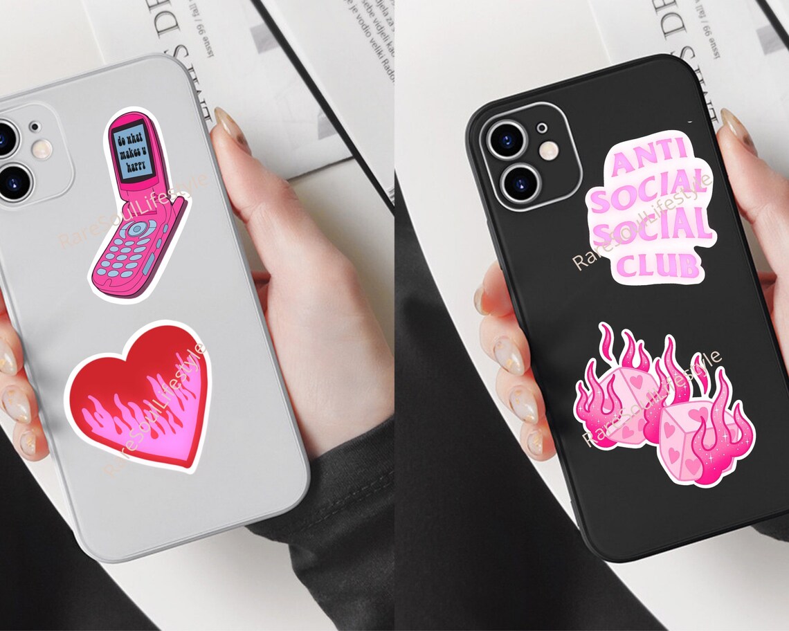 Y2K Aesthetic Printable Stickers Y2K Stickers Girly | Etsy