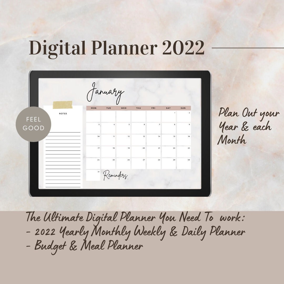 Your Digital Planner 2022 - Etsy