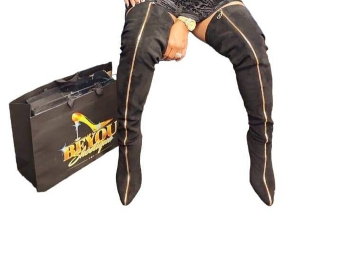 Beautiful Handmade Thigh Boots - Etsy