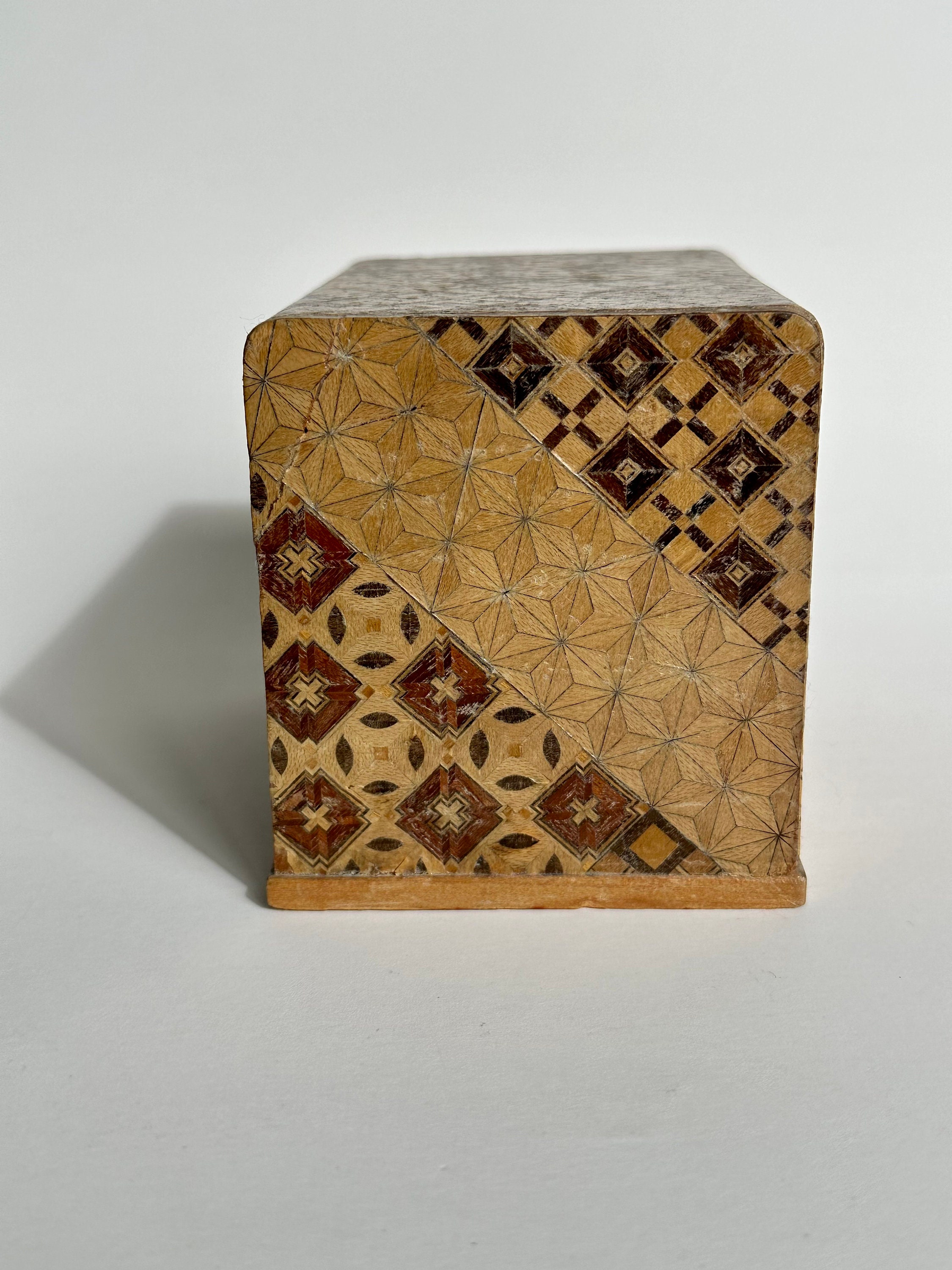 Rare Antique Japanese Marquetry Inlay Miniature Chest of - Etsy