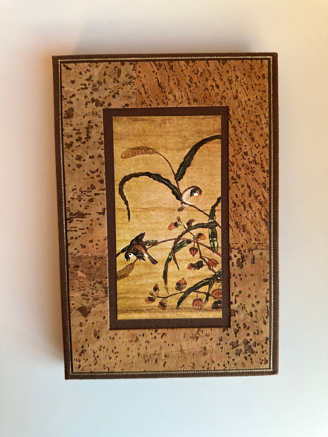 Vintage At-a-glance Unique Brown and Cork Bird Address Book - Etsy