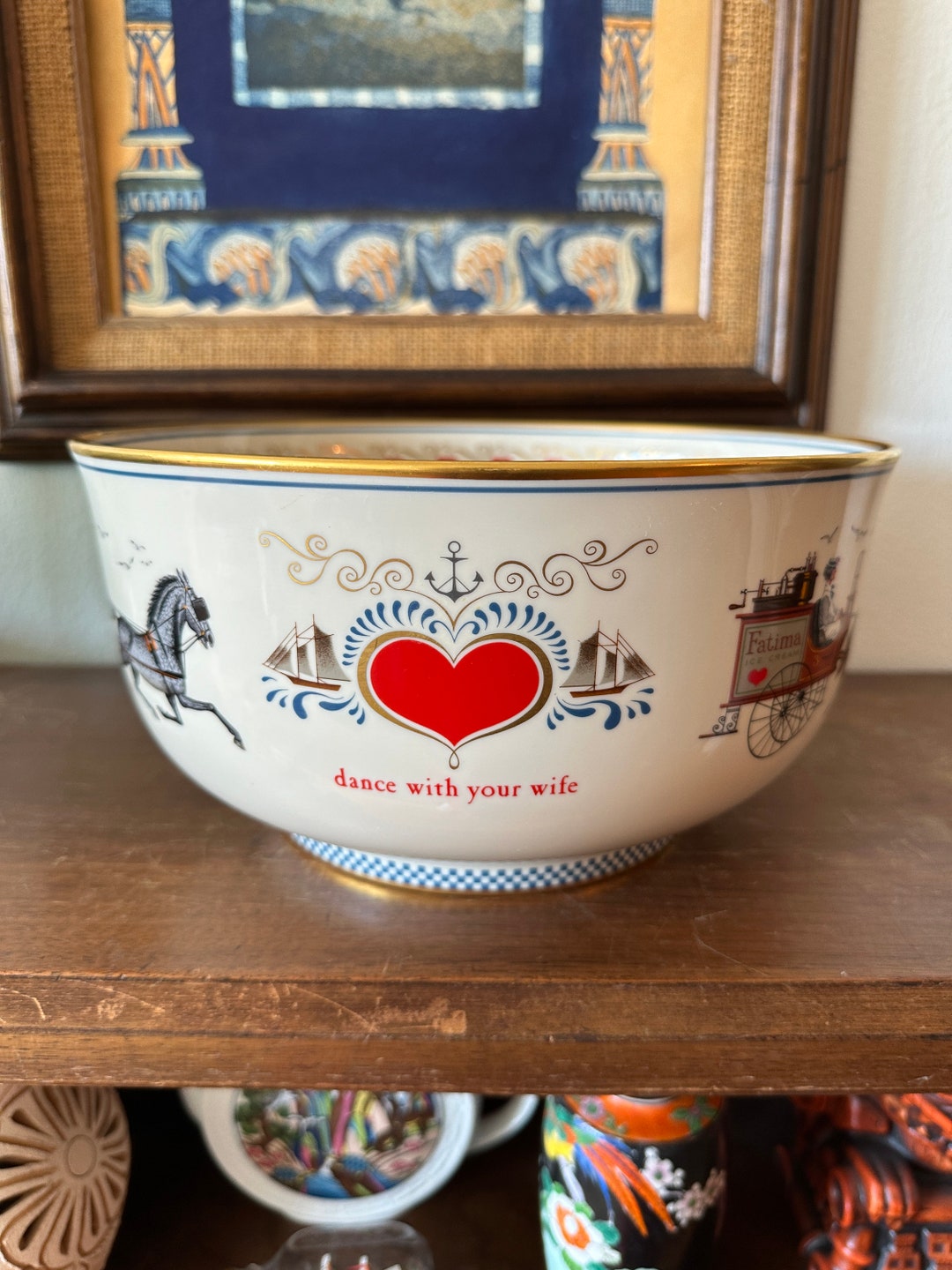 Vintage 1980's Limited Edition the Americana Bowl Designed by Charles ...
