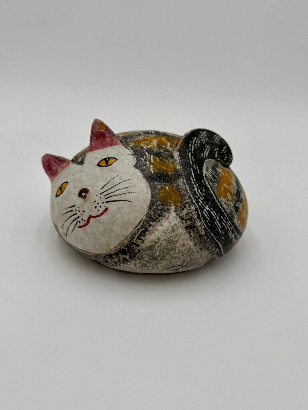 Vintage Funky Folk Art Hand Painted Italian Studio Pottery Ceramic ...