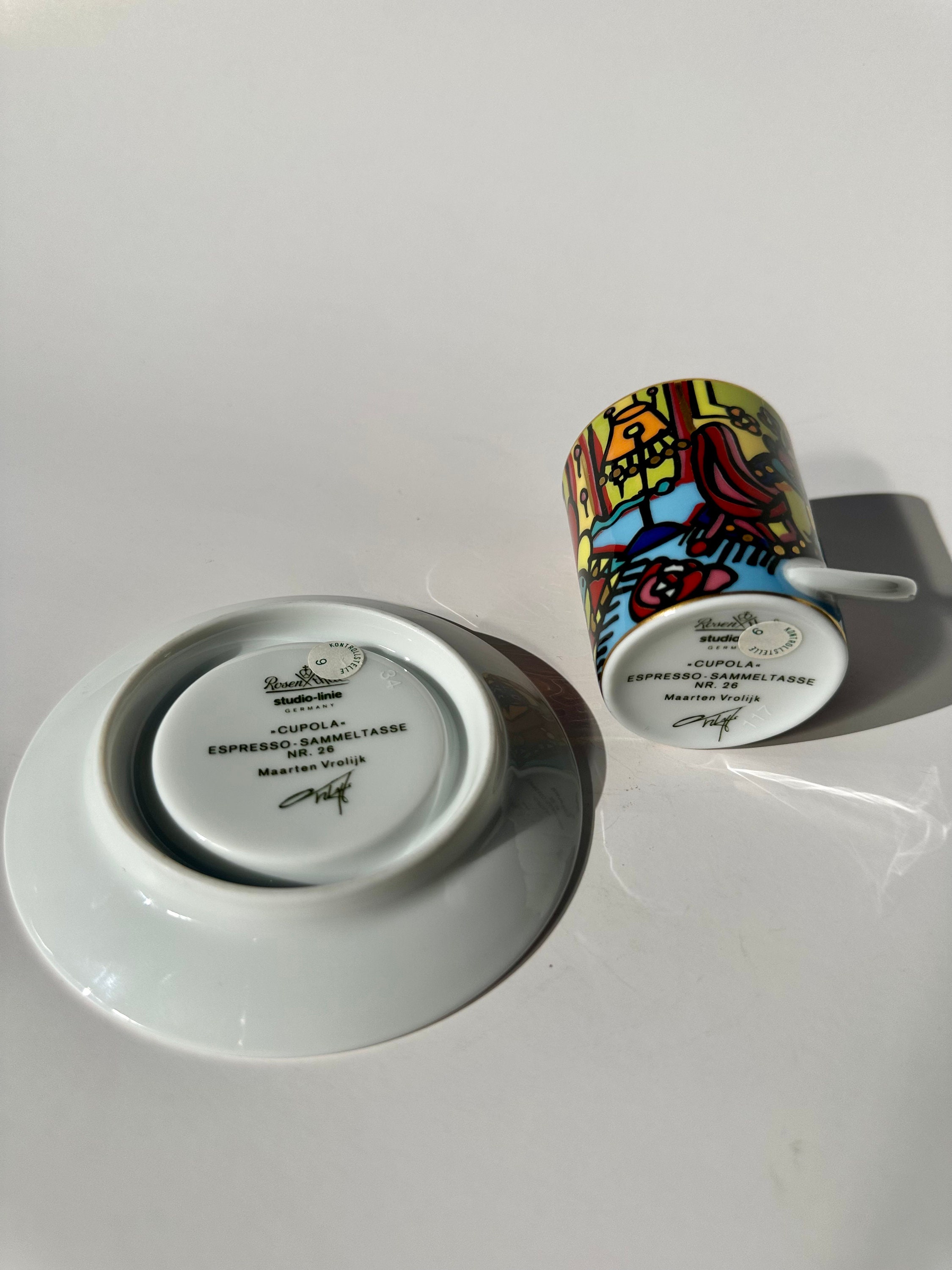 Vintage Rare Signed Rosenthal Studio Line Cupola Espresso Cup and ...