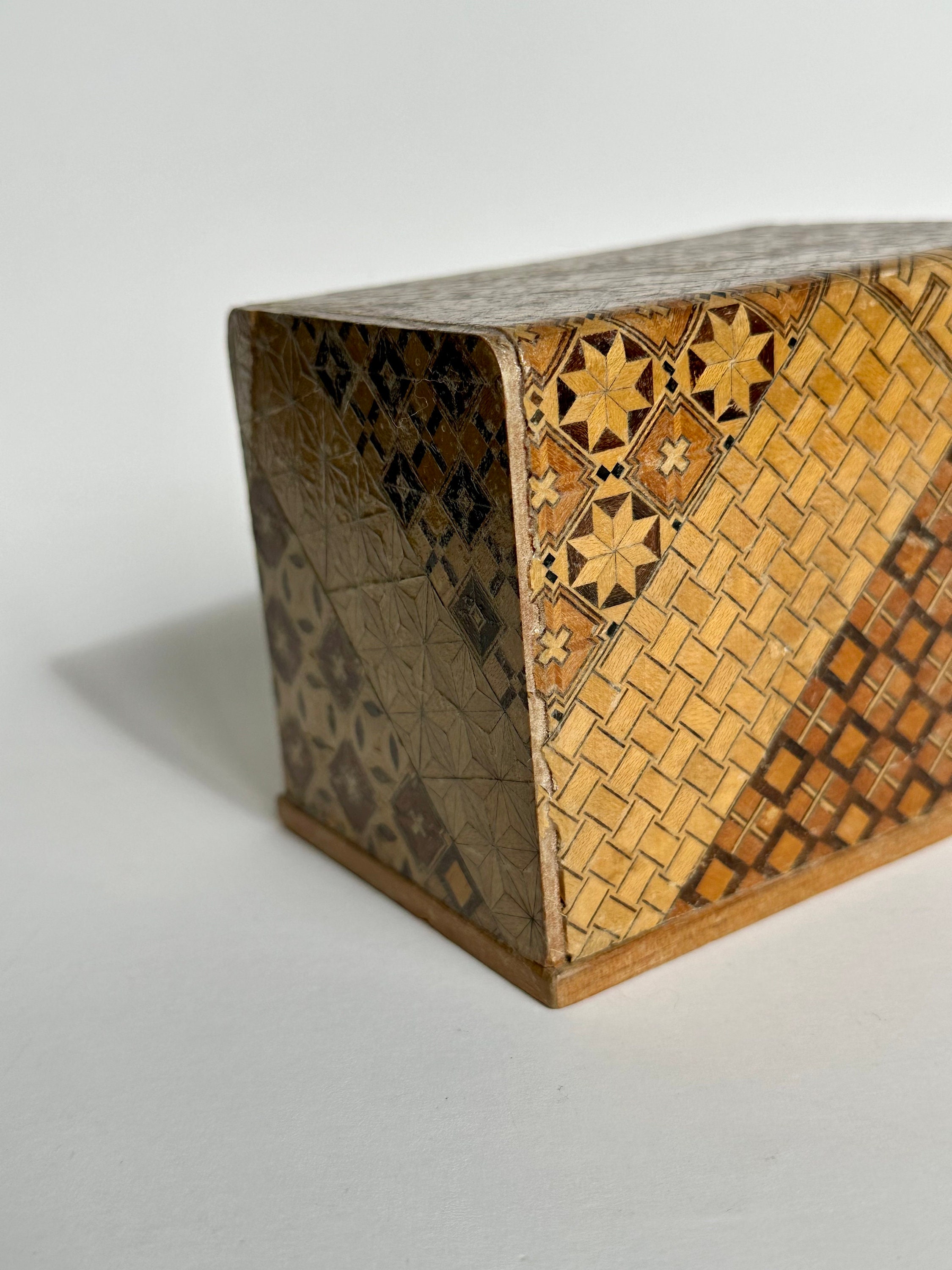 Rare Antique Japanese Marquetry Inlay Miniature Chest of - Etsy