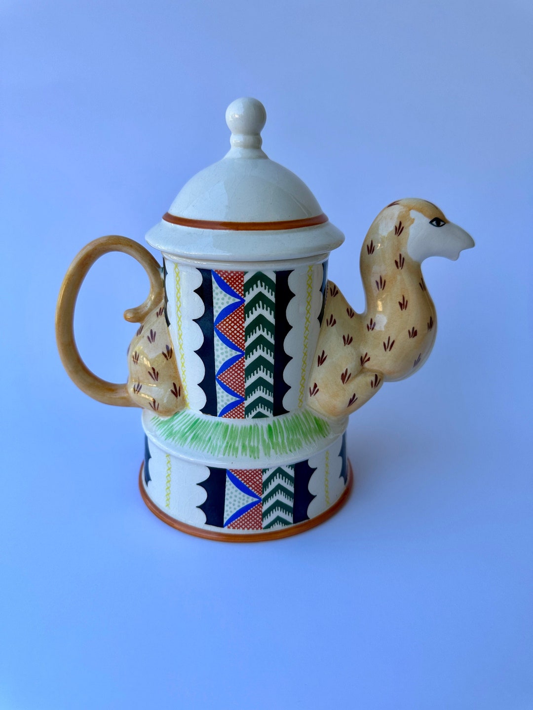 Rare Vintage 1970's Carlton Ware England Decorated Camel Lustre Pottery ...