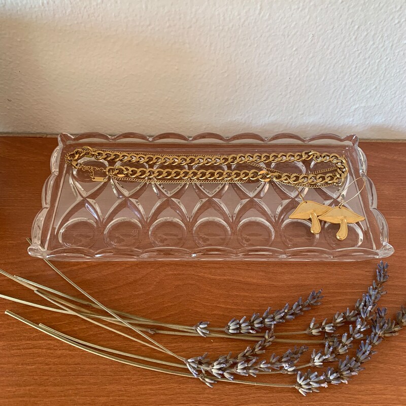 Crystal Serving Tray - Etsy