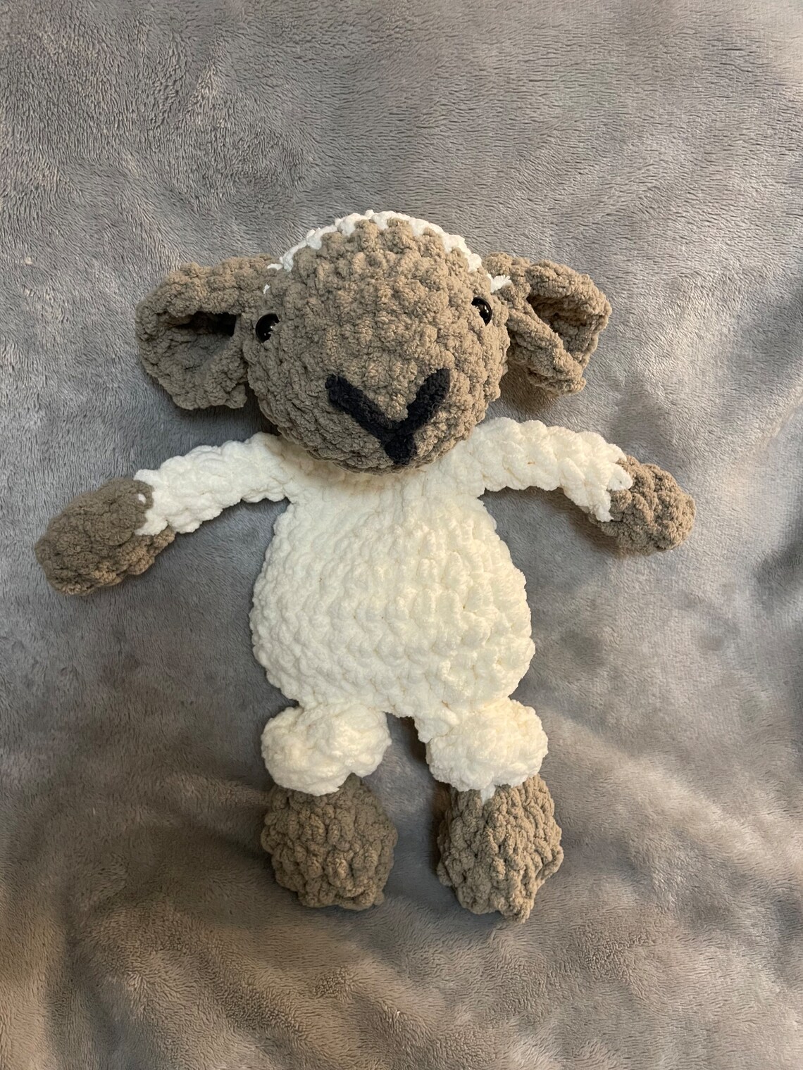 Sheep Snuggler | Lovey | Stuffed Lamb | Handmade Crochet Keepsake ...