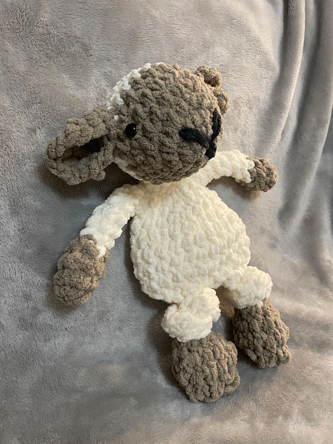 Sheep Snuggler | Lovey | Stuffed Lamb | Handmade Crochet Keepsake ...