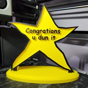 XL Congrations U Dun It Trophy - Etsy