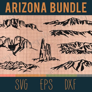 16 Arizona Mountains SVG Bundle | Digital Cut File | Sedona ...