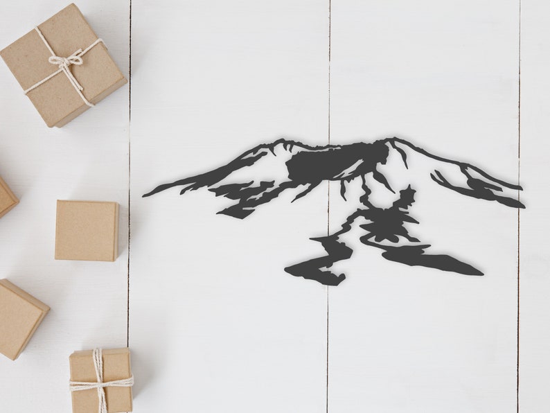 Mount St Helens Outline SVG Digital Cut File Washington - Etsy India