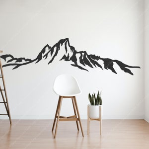 Sawtooth Mountains SVG Outline | Digital Cut File | Rocky Mountains of ...