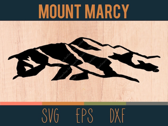Mount Marcy SVG Outline Digital Cut File Adirondack - Etsy