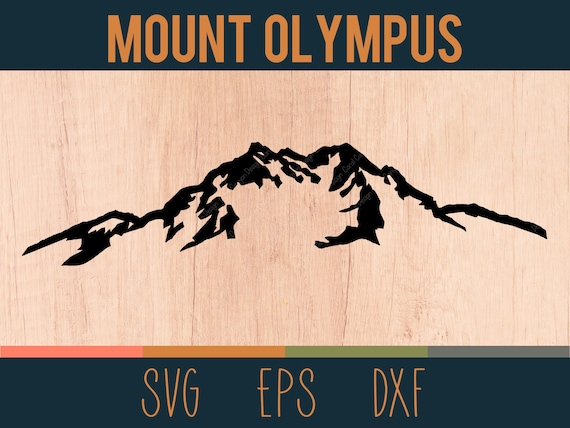 Mount Olympus SVG Outline Digital Cut File Olympic - Etsy Canada