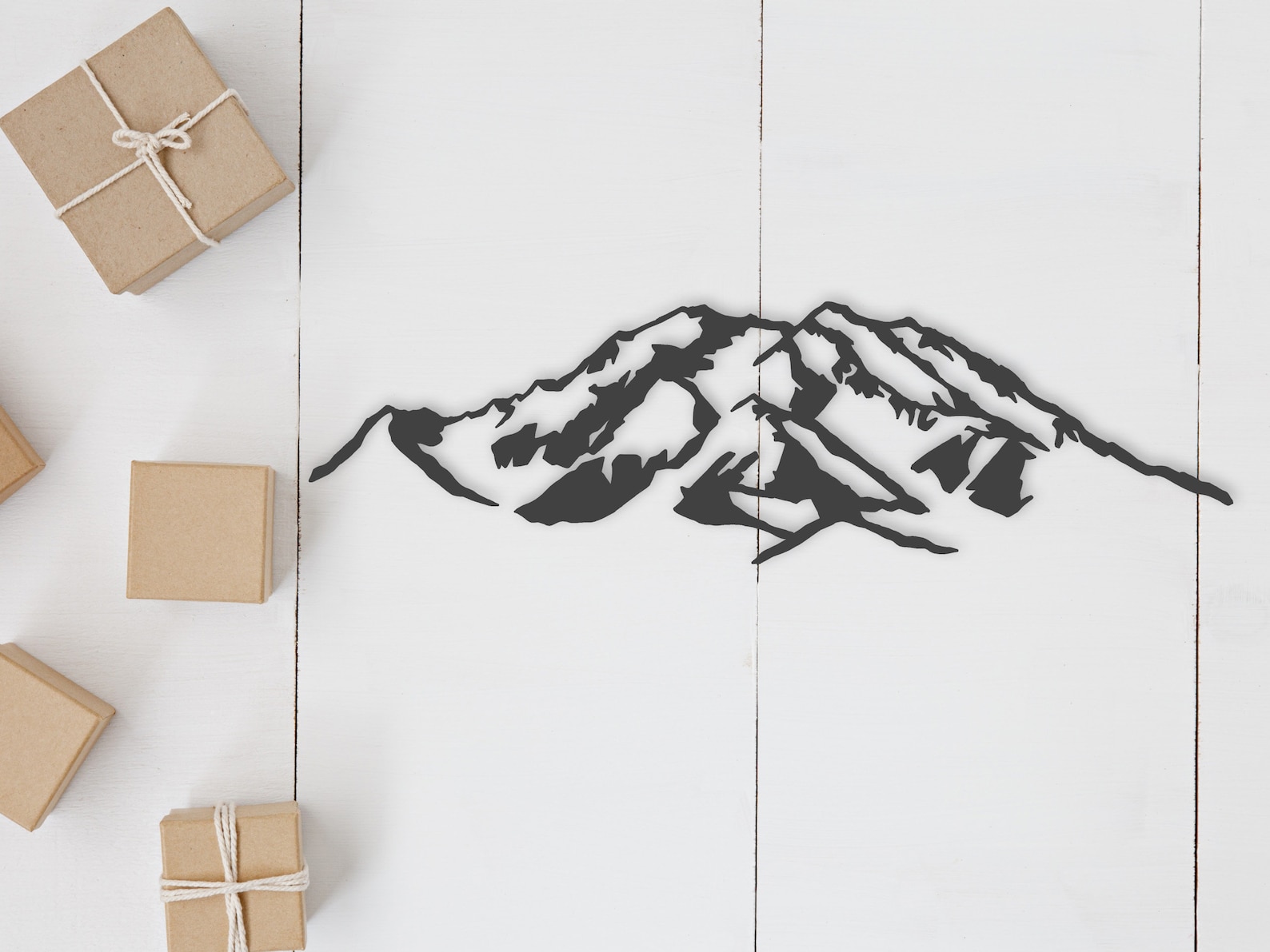 Denali Mountains Outline SVG Digital Cut File | Mount Mckinley, Alaska ...