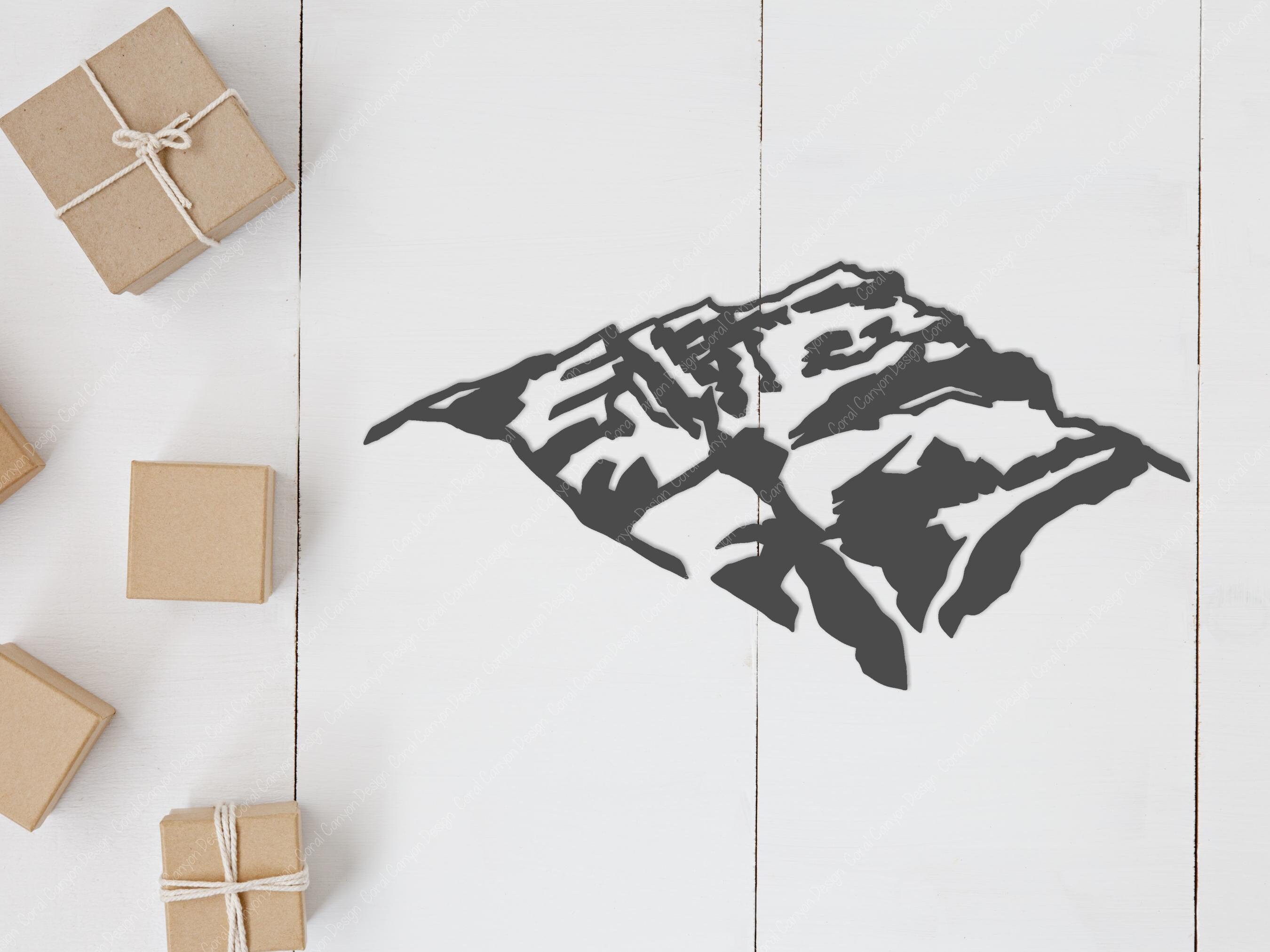 Banff National Park SVG Outline Digital Cut File Cascade - Etsy