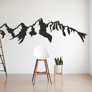 Teton Mountain Outline SVG Digital Cut File | Rocky Mountain Range ...