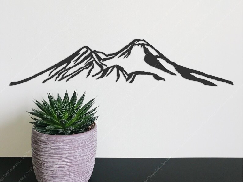 Mount Vesuvius SVG Outline Digital Cut File Volcano in - Etsy