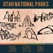 Utah National Parks SVG Bundle | Digital Cut Files | Arches, Bryce ...
