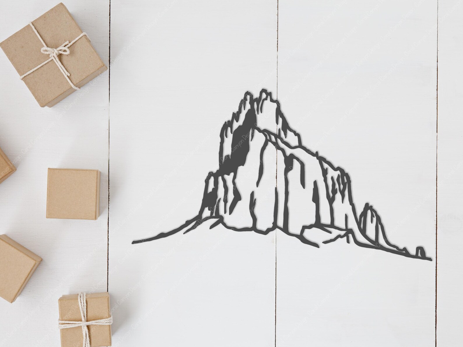 Ship Rock Peak SVG Outline Digital Cut File Navajo Nation - Etsy