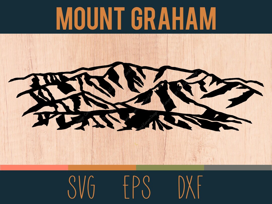 Mount Graham SVG Outline | Digital Cut File | High Peak | Pinaleño ...