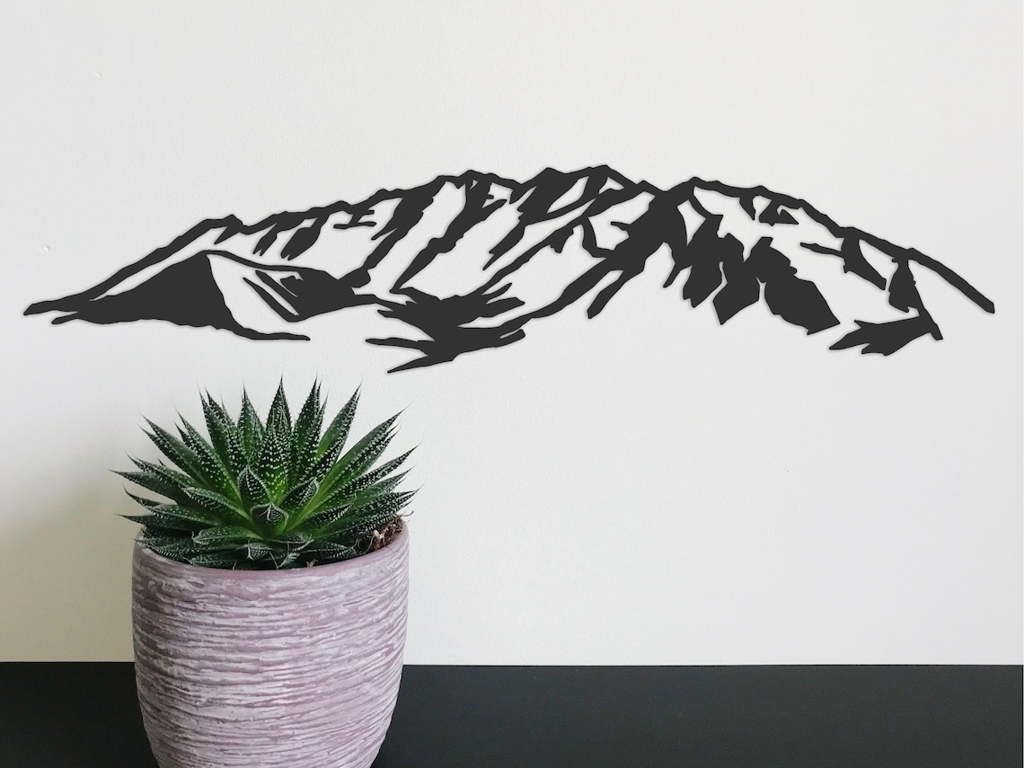 Mount Timpanogos SVG Outline | Digital Cut File | Utah Wasatch Mountain ...