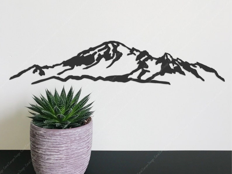 Mount Baker SVG Outline Digital Cut File Washington State - Etsy
