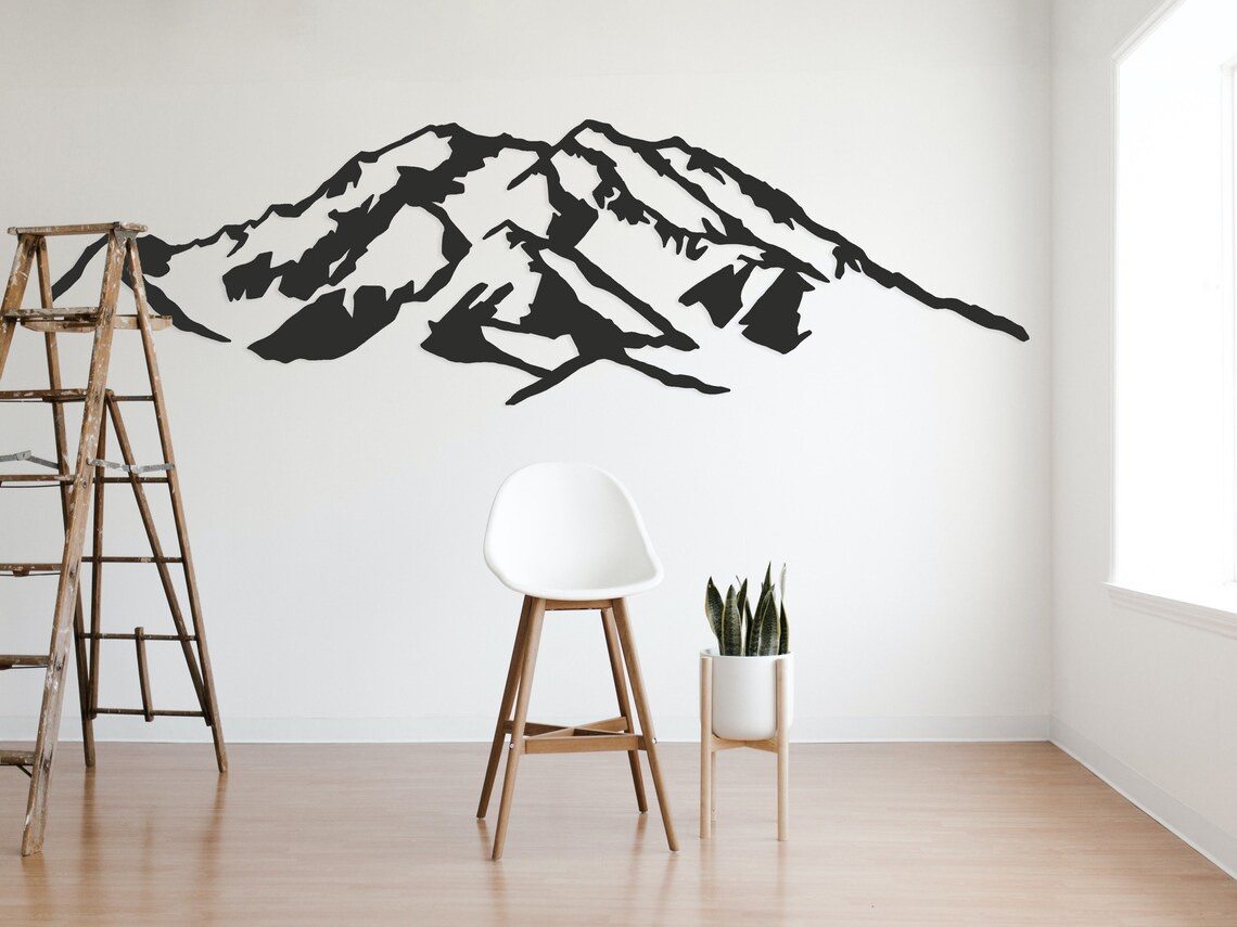 Denali Mountains Outline SVG Digital Cut File | Mount Mckinley, Alaska ...