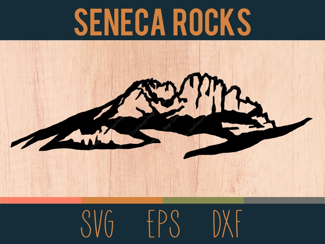 Seneca Rocks SVG Outline | Digital Cut File | Monongahela National ...