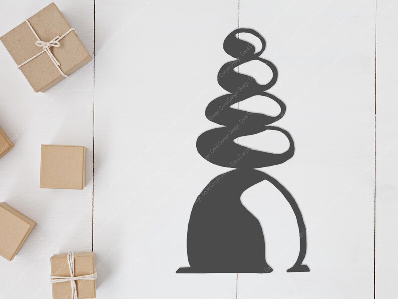 Rock Cairn SVG Bundle Digital Cut Files Bundle of 5 Unique - Etsy