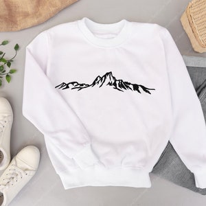 Sawtooth Mountains SVG Outline | Digital Cut File | Rocky Mountains of ...