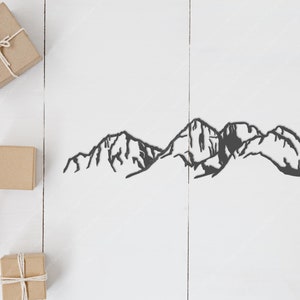 Red Rock Canyon SVG Outline | Digital Cut File | Rainbow Mountain ...