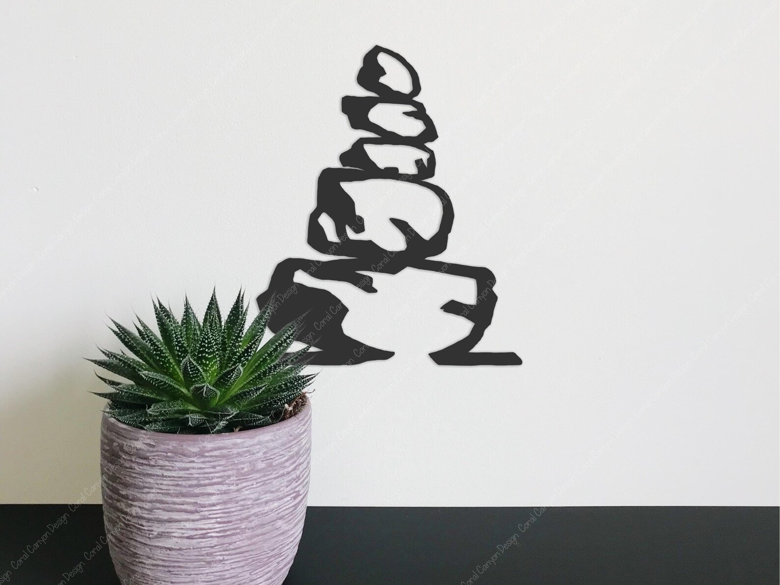 Rock Cairn 1 SVG Outline | Digital Cut File | Trail Marker of Stacked ...