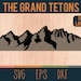 Sedona Mountains SVG Outline Digital Cut File Cathedral Rock Red Rock ...