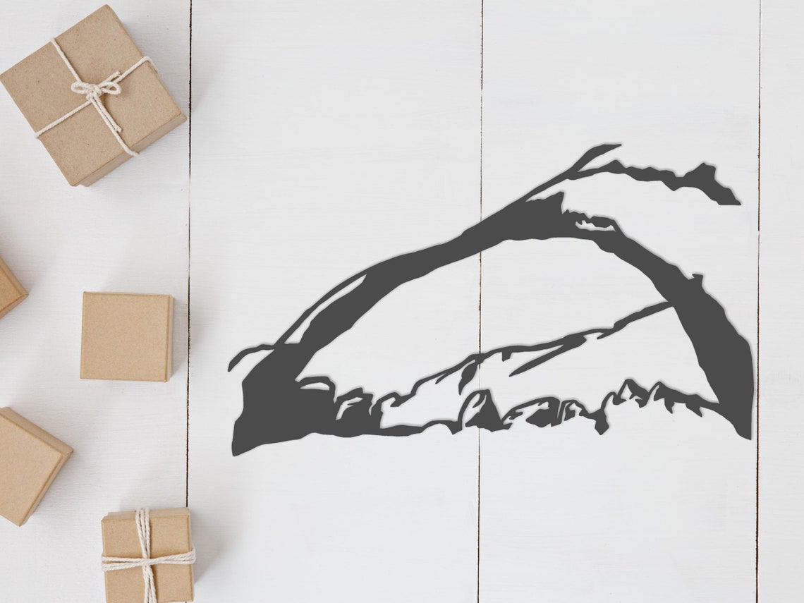 Landscape Arch SVG Outline Digital Cut File Arches | Etsy